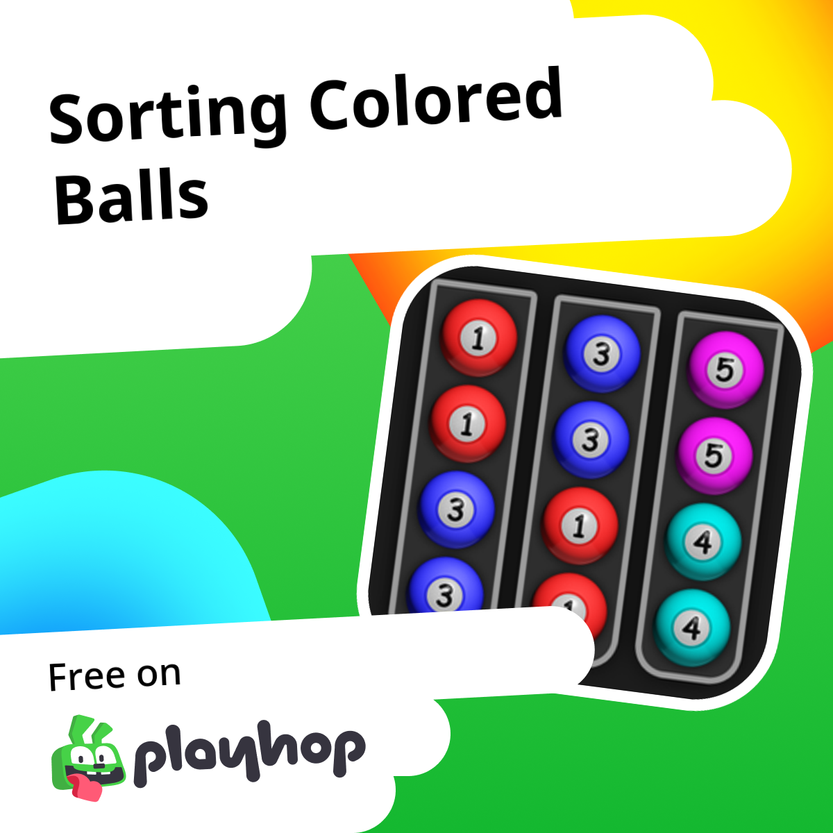 Sorting Colored Balls (by Green Orange Apps): Play Online For Free On ...