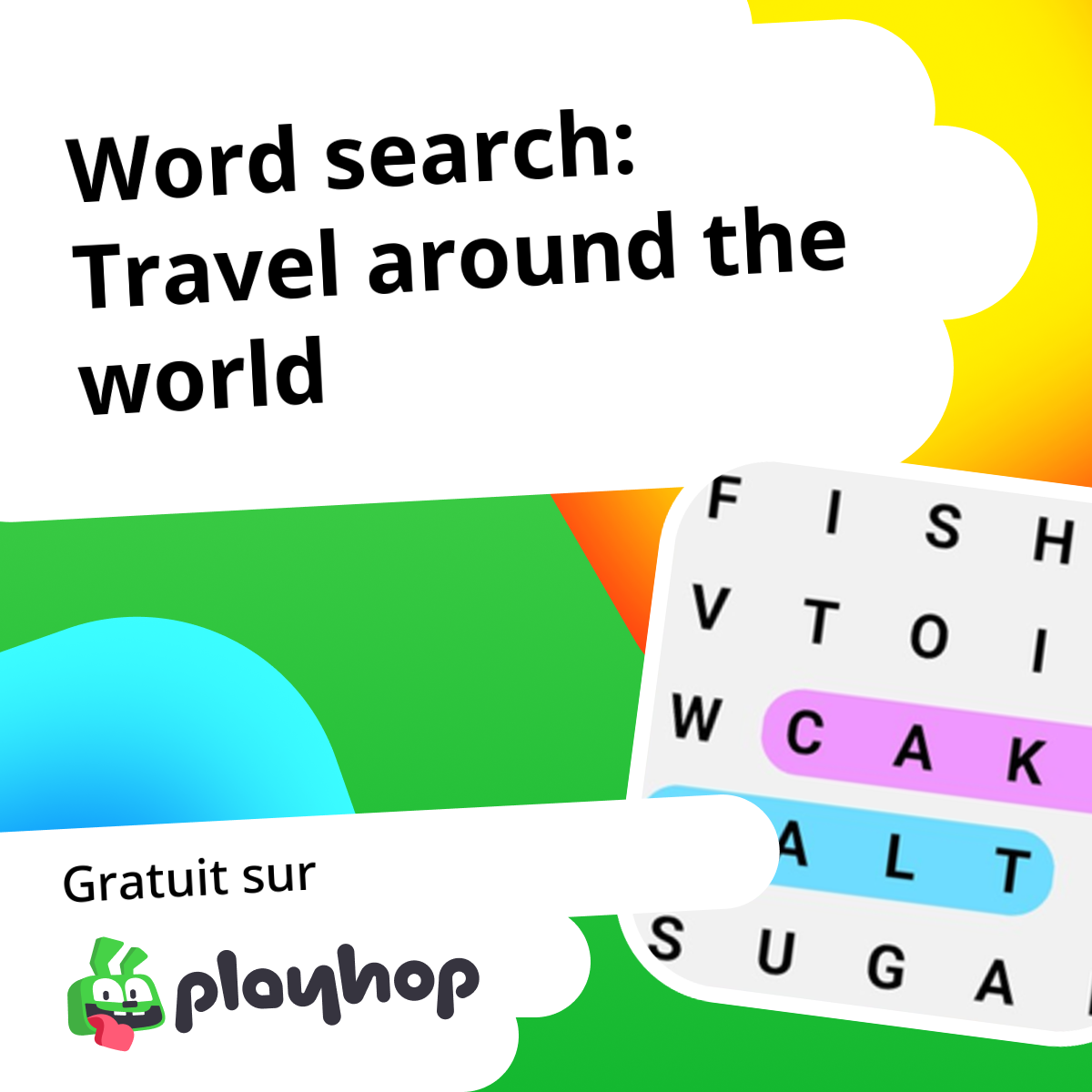 Word search: Travel around the world: Jouez en ligne gratuitement sur ...