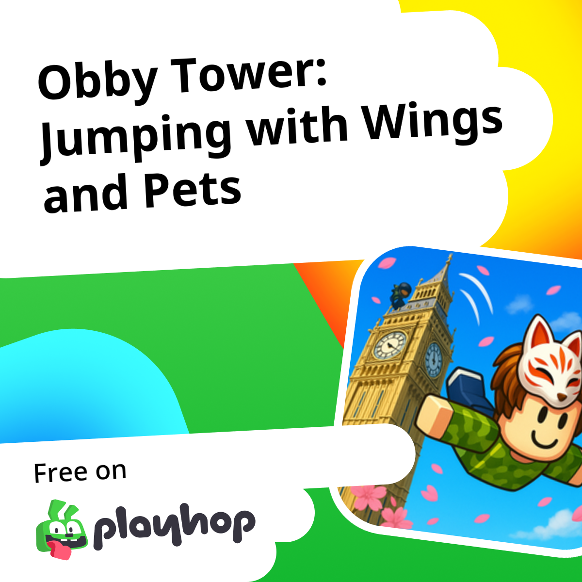 Obby Tower: Jumping with Wings and Pets: Play Online For Free On Playhop
