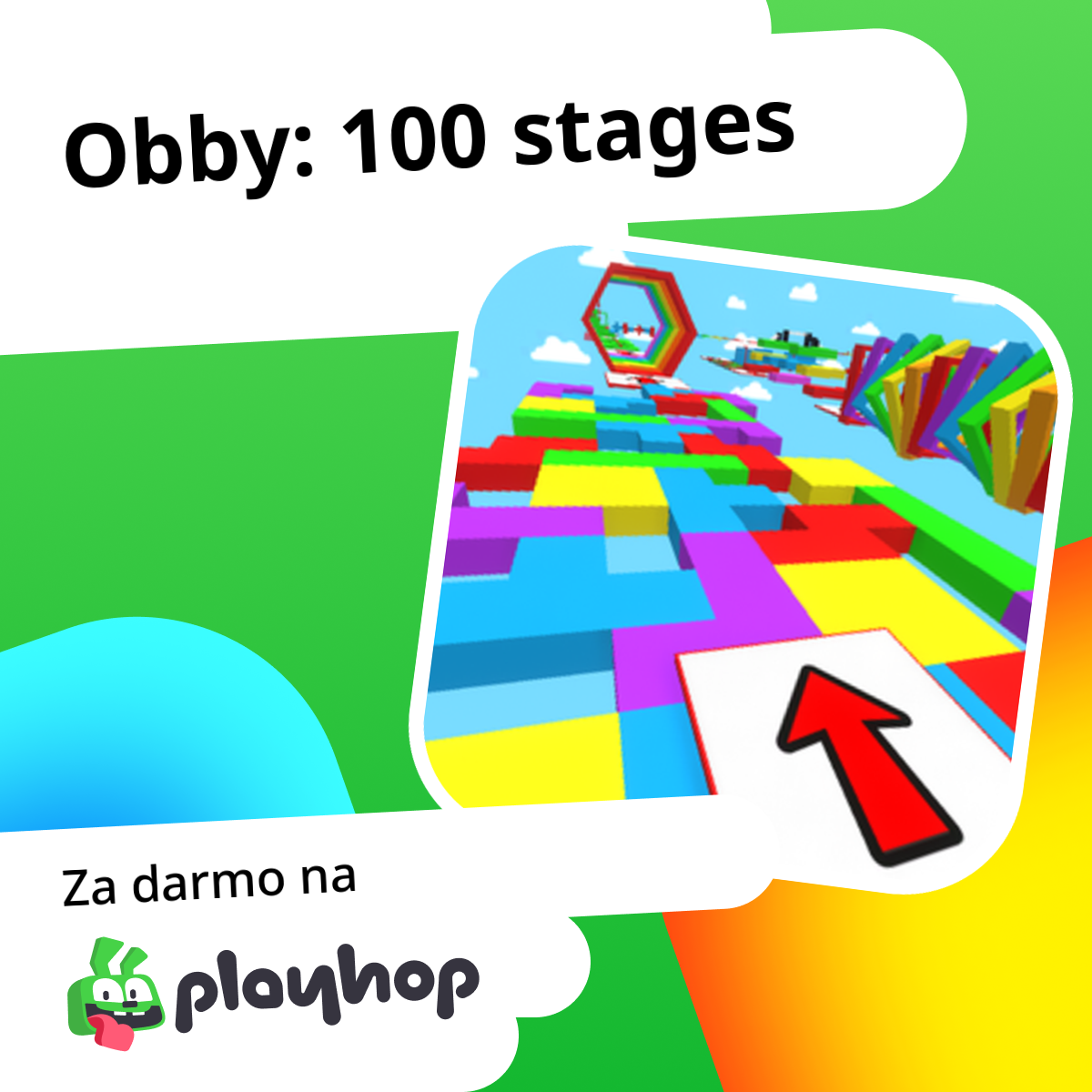 Obby: 100 stages (przez Invisible Studio): Graj Online Za Darmo Na Playhop