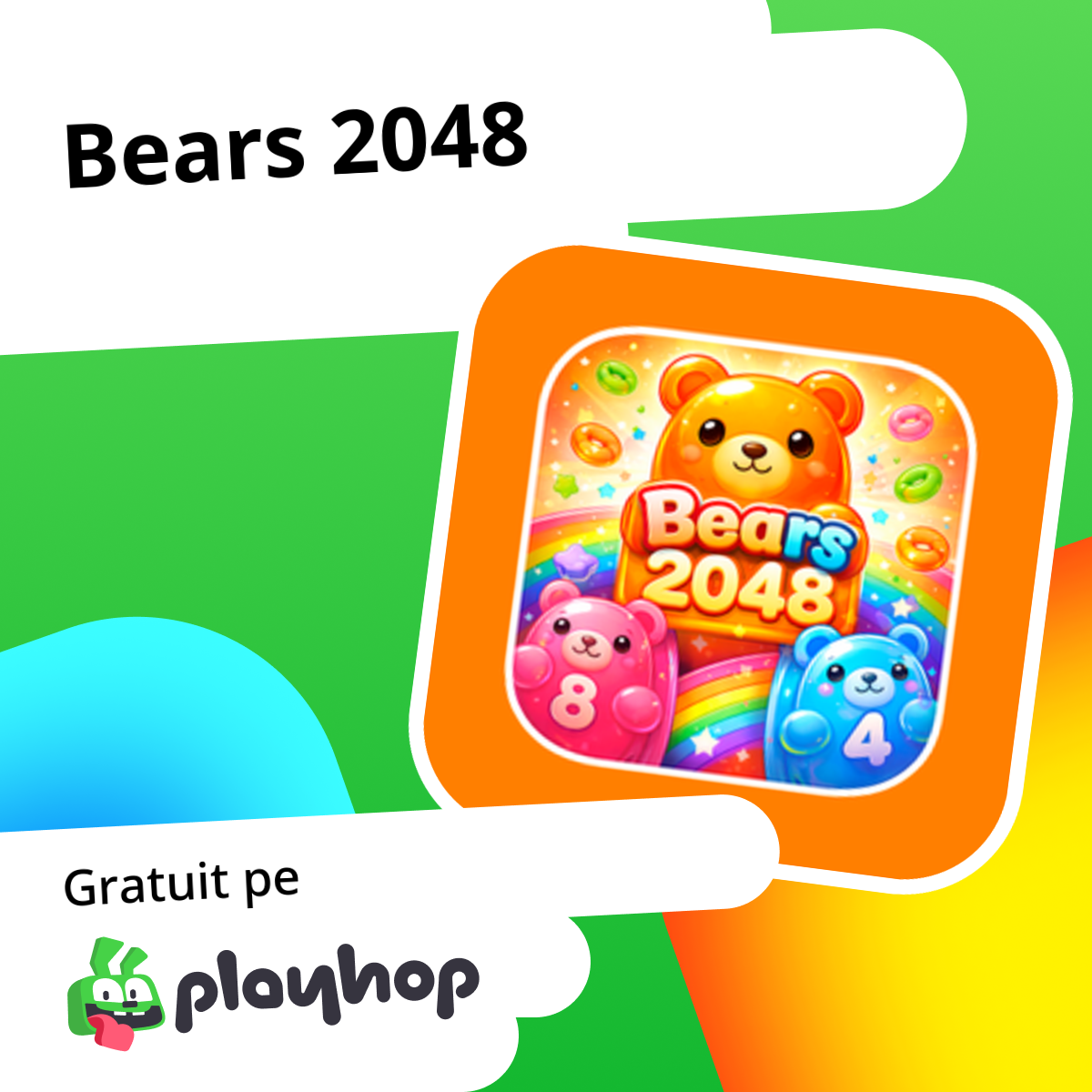 Мишки 2048 (de Blue_Glue): Joacă online gratuit pe Playhop