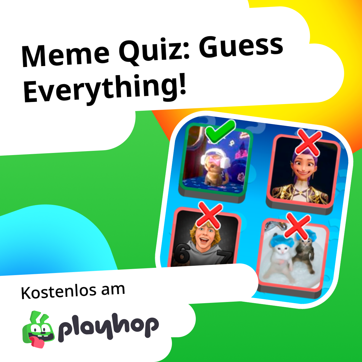 Meme Quiz: Guess Everything!: Kostenlos online spielen auf Playhop