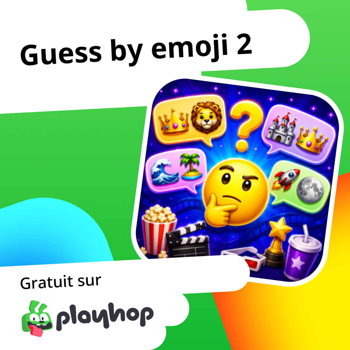 Guess by emoji 2: Jouez en ligne gratuitement sur Playhop