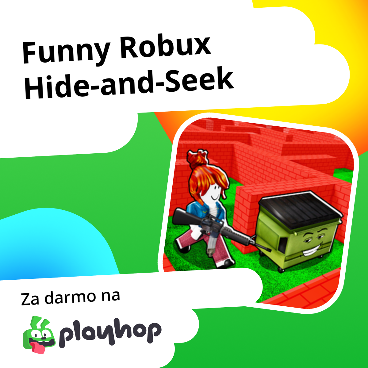 Funny Robux Hide-and-Seek (przez SoParty): Graj Online Za Darmo Na Playhop