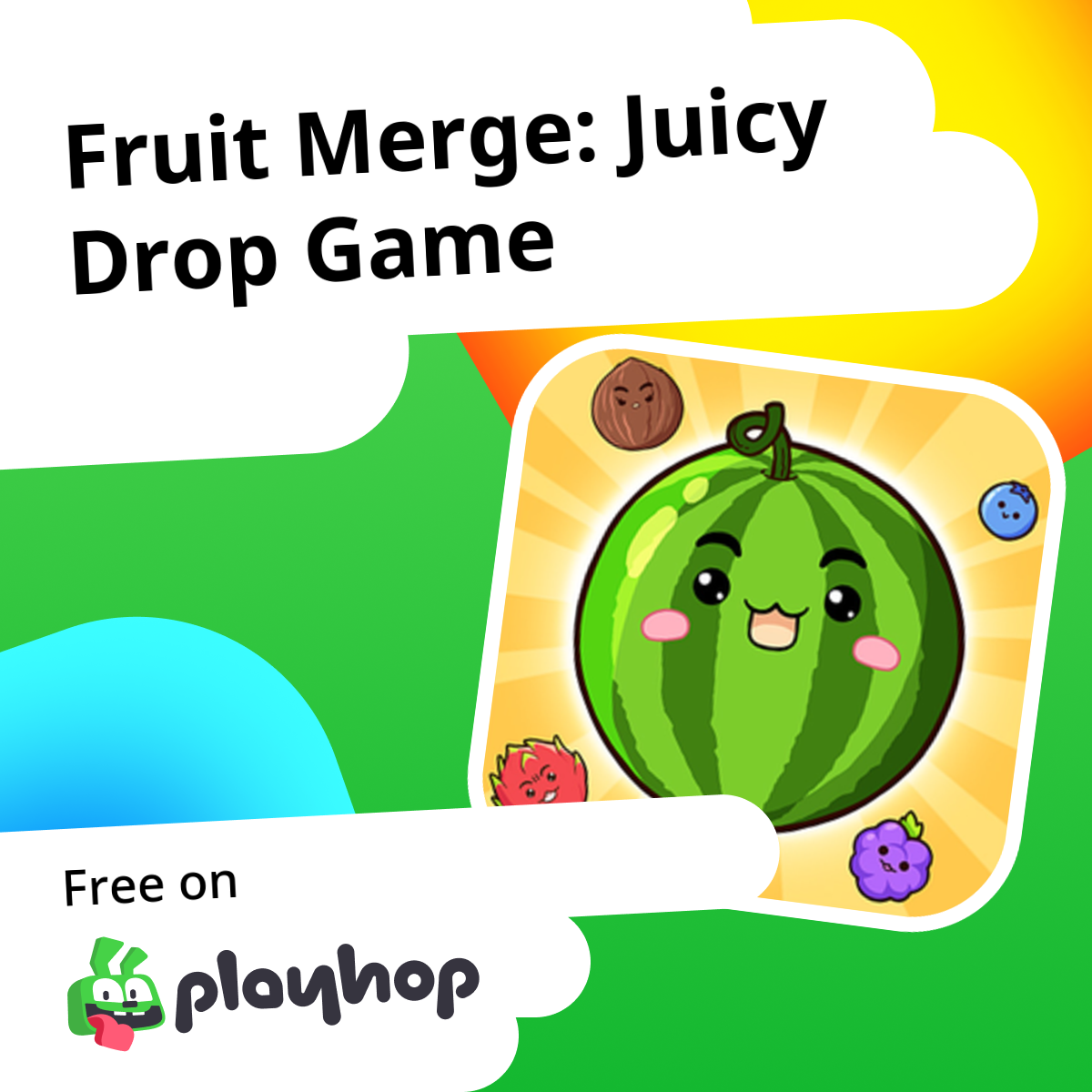 Fruit Merge: Juicy Drop Game (توسط Fennec Labs): به صورت رایگان آنلاین بازی کنید در Playhop