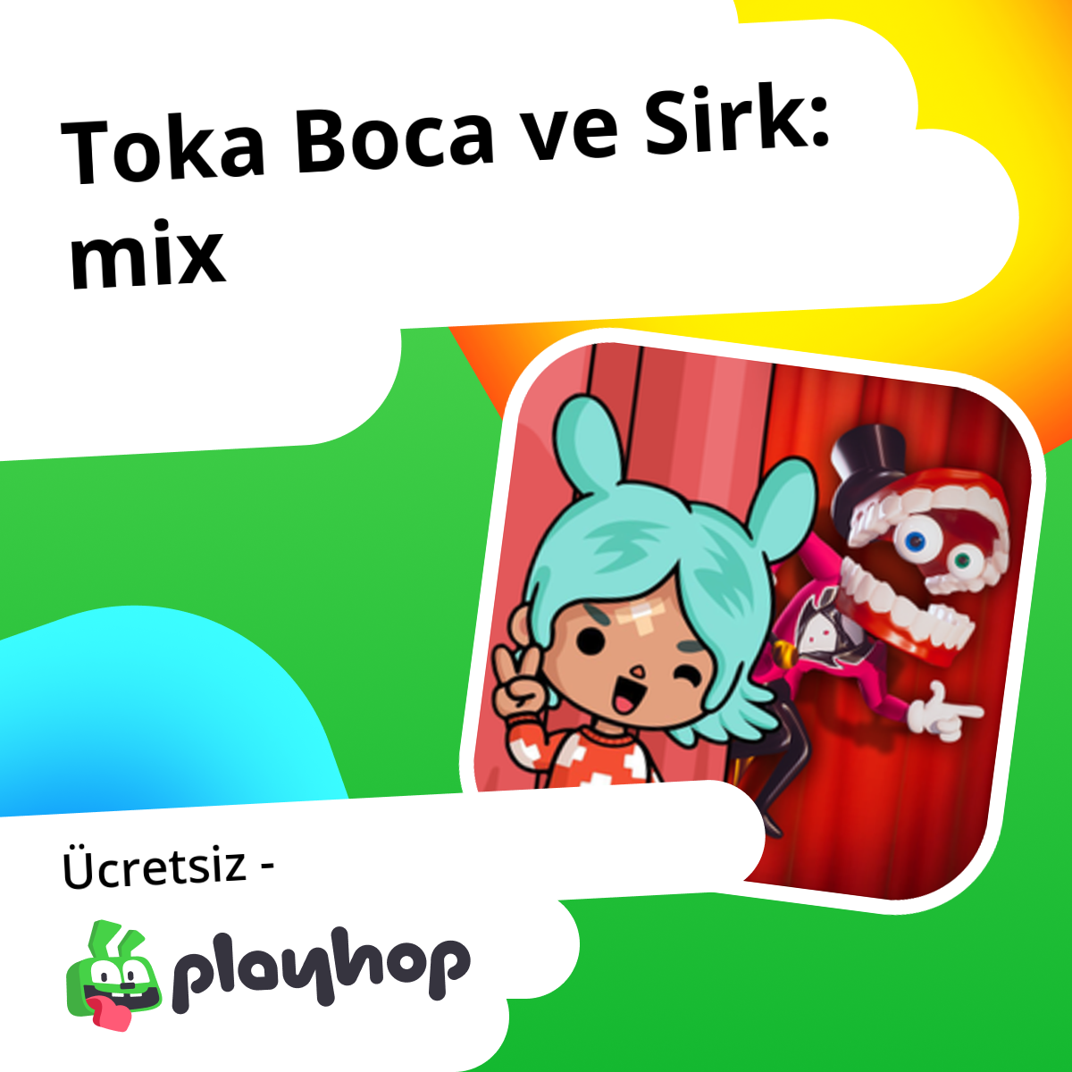 Toka Boca ve Sirk: mix: Playhop'da Ücretsiz Çevrimiçi Oynayın