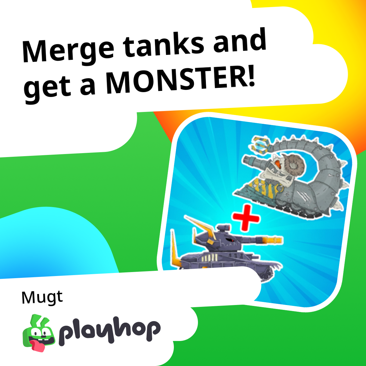 Merge tanks and get a MONSTER!: Playhop onlaň mugt oýnaň