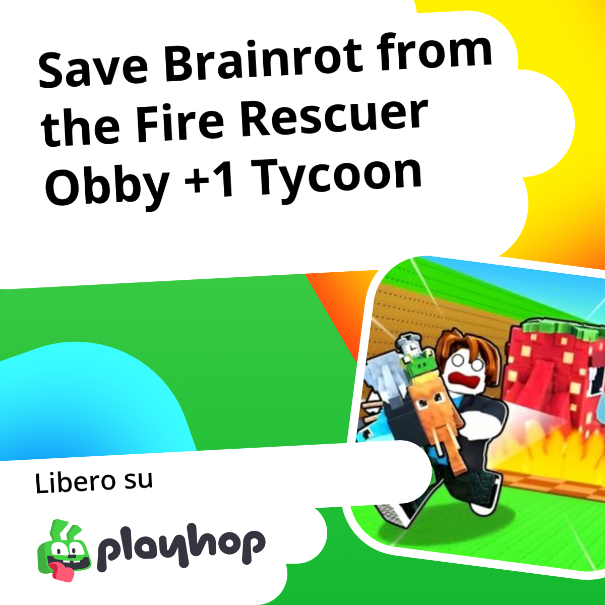 Save Brainrot from the Fire Rescuer Obby +1 Tycoon: Gioca Gratis Online ...