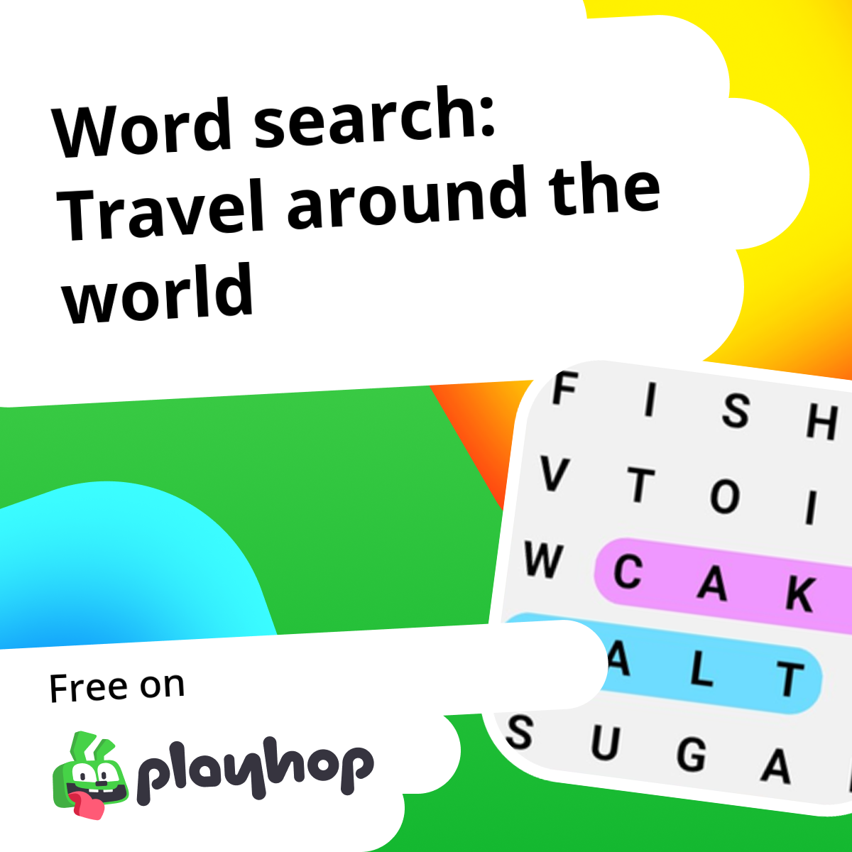 Word search: Travel around the world: Play Online For Free On Playhop