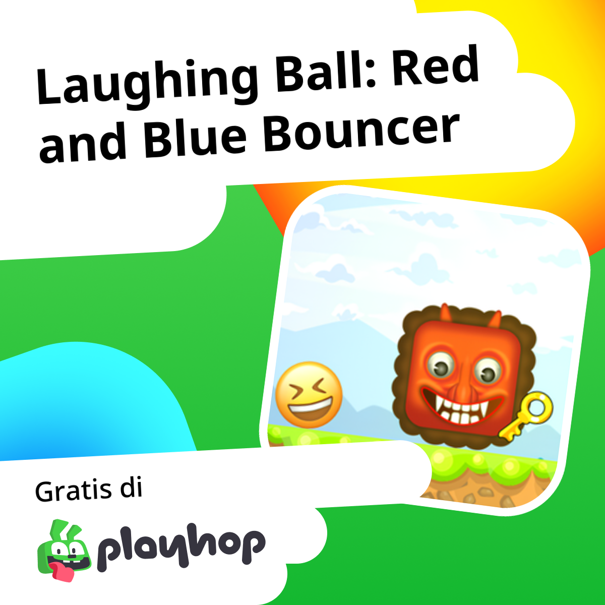 Laughing Ball: Red and Blue Bouncer (oleh Wheela): Mainkan Online ...