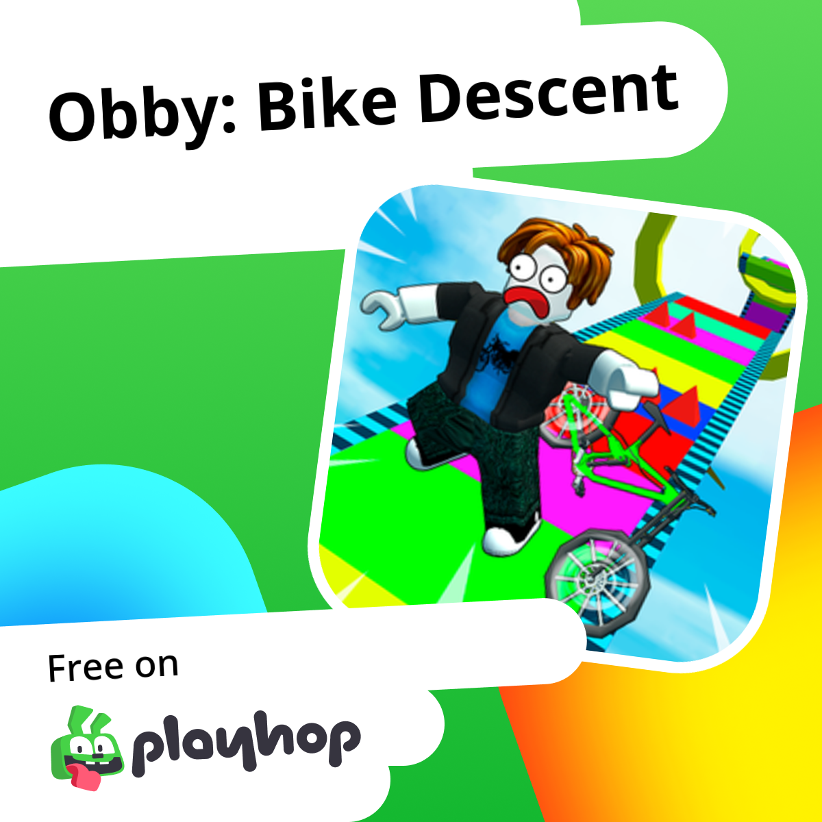 Obby: Bike Descent (by PM Games): Play Online For Free On Playhop