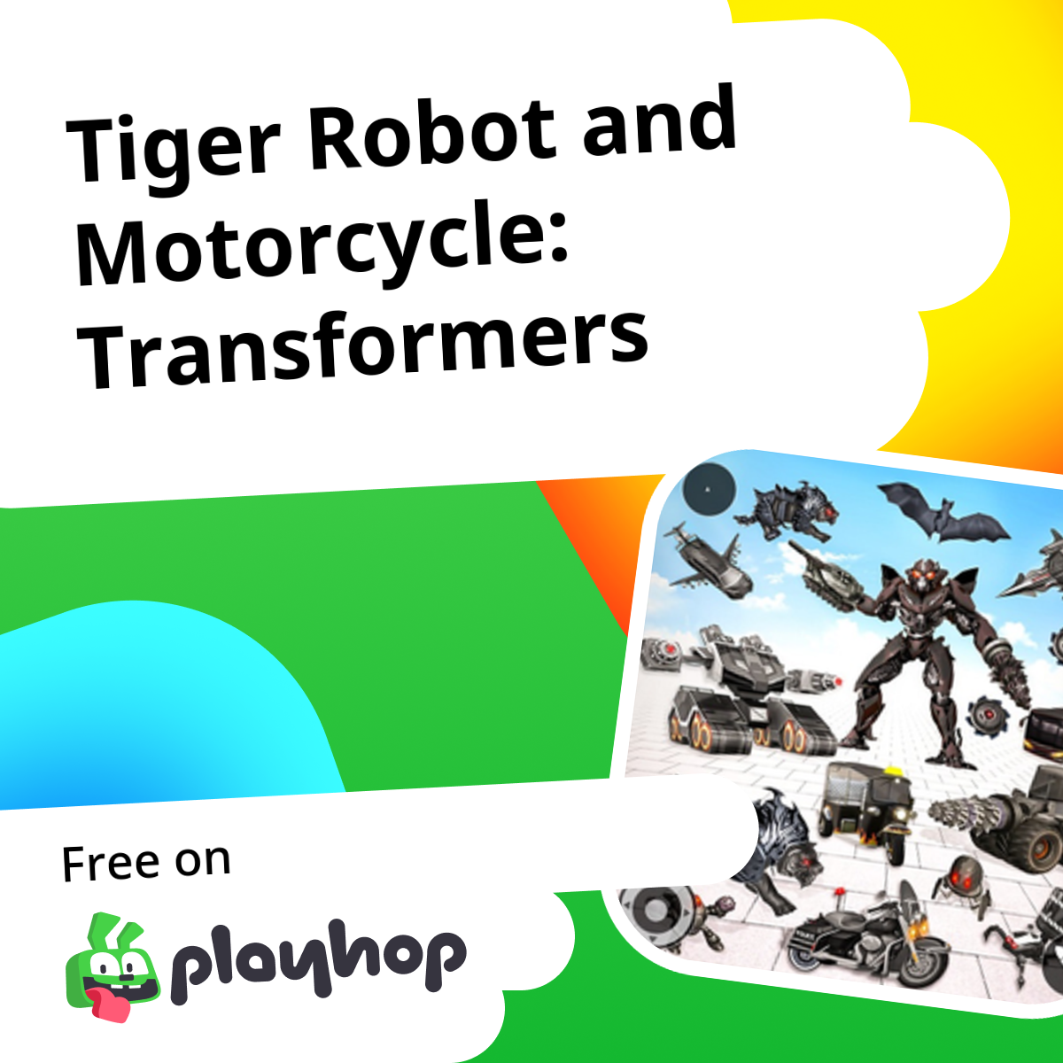Tiger Robot and Motorcycle: Transformers (by iDen Games): Play Online ...