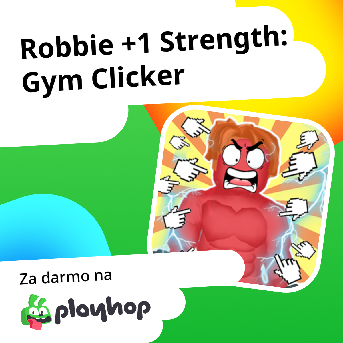 Robbie +1 Strength: Gym Clicker: Graj Za Darmo Online w Playhop