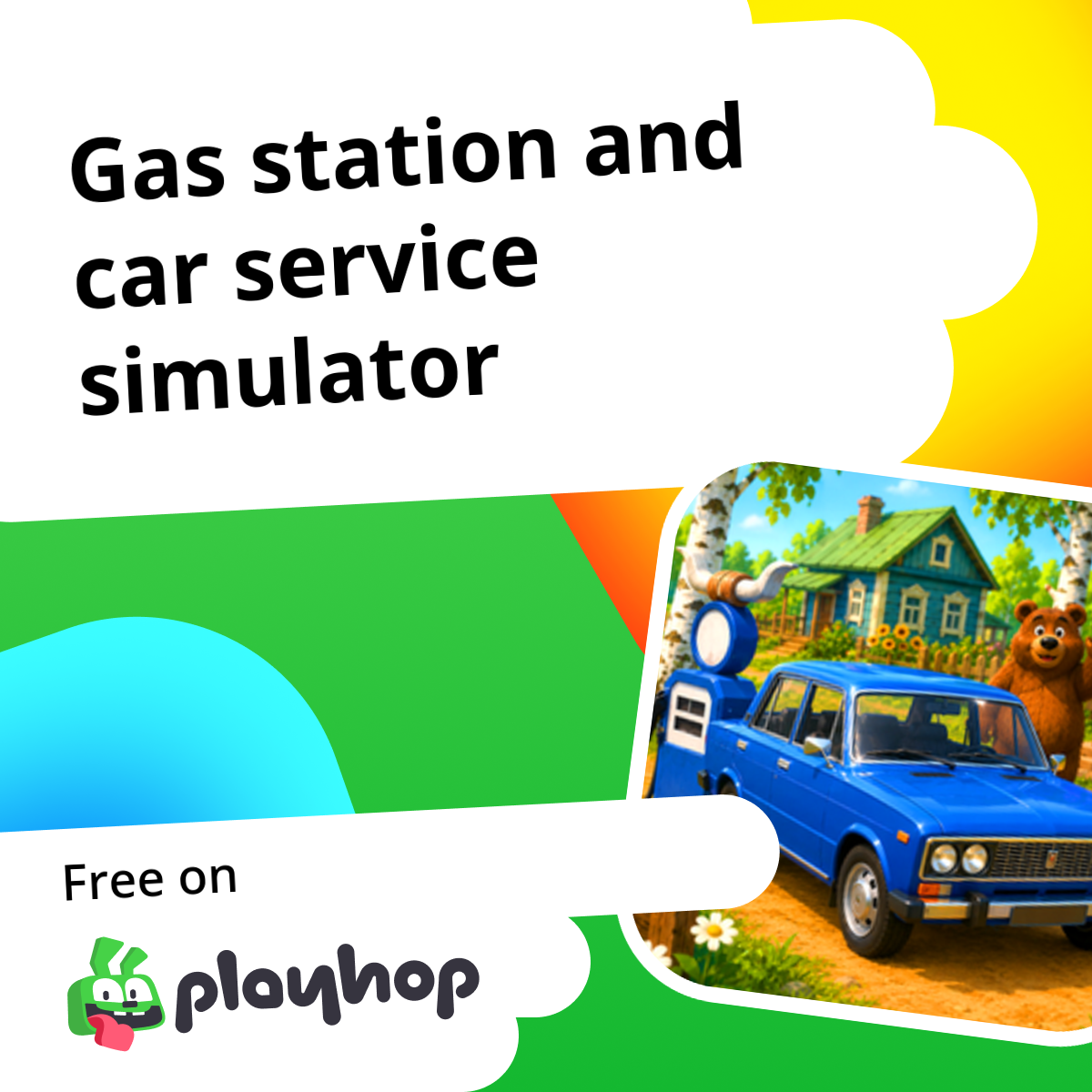 Gas station and car service simulator: Play Online For Free On Playhop