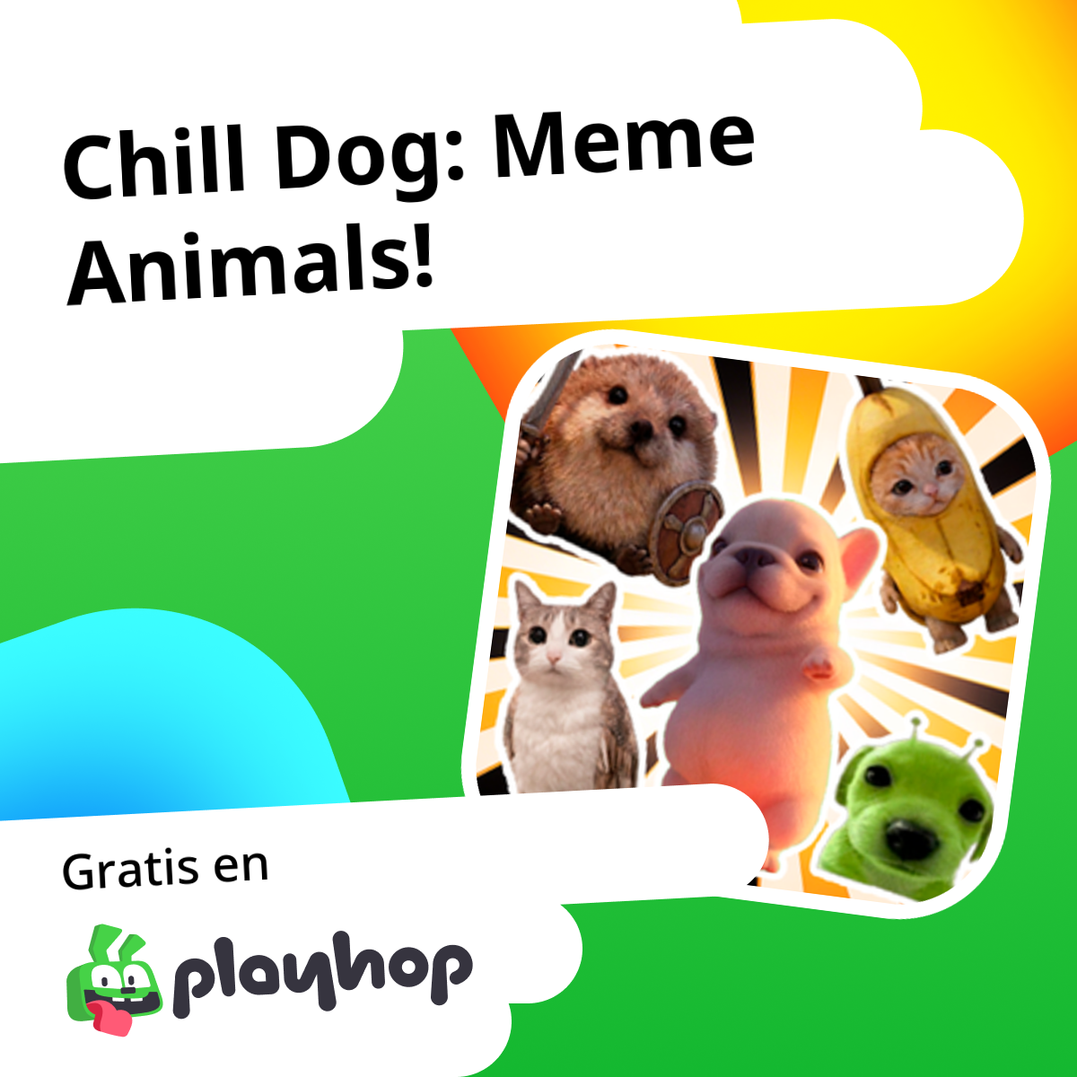 Chill Dog: Meme Animals!: Juega en línea gratis en Playhop