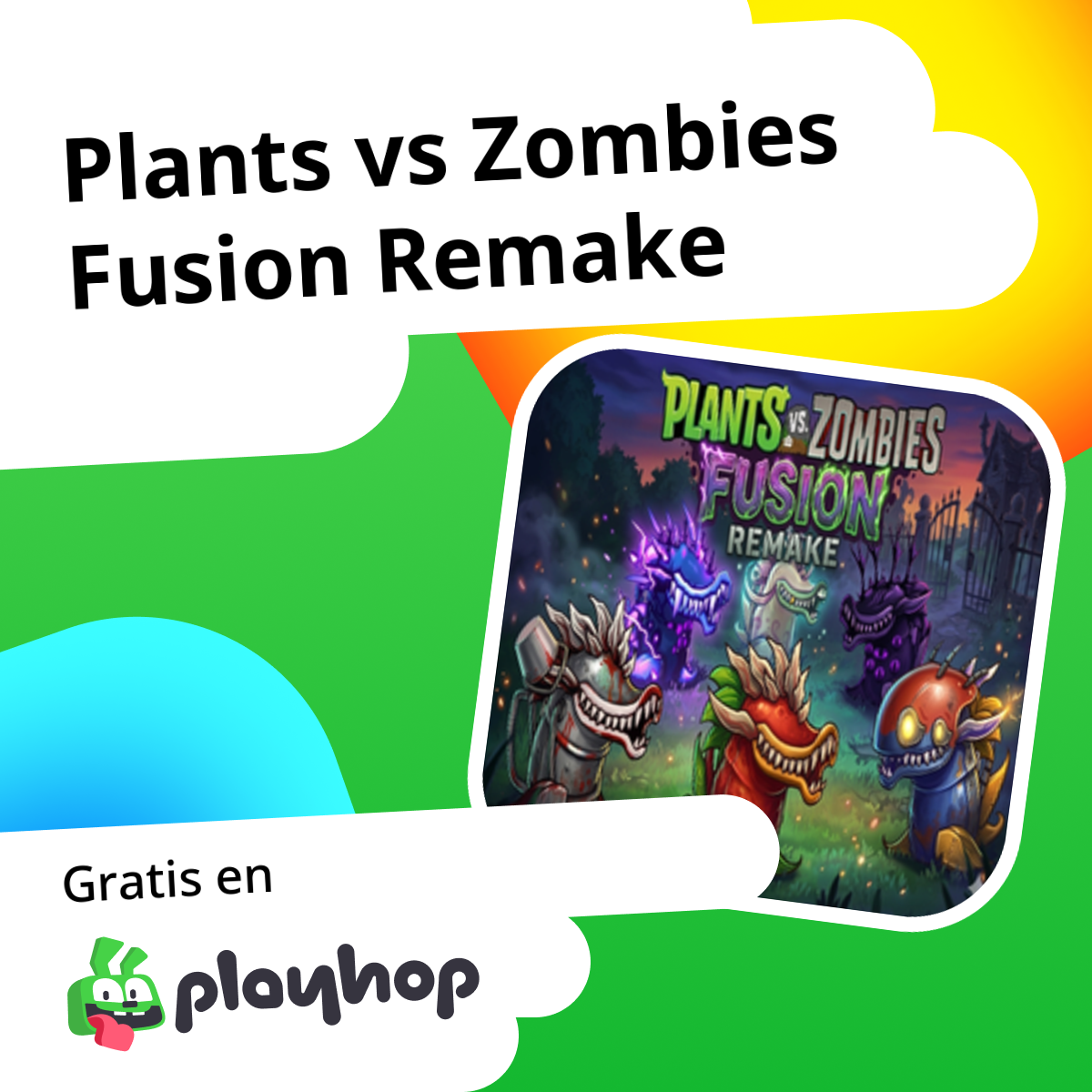 Plants vs Zombies Fusion Remake: Juega en línea gratis en Playhop