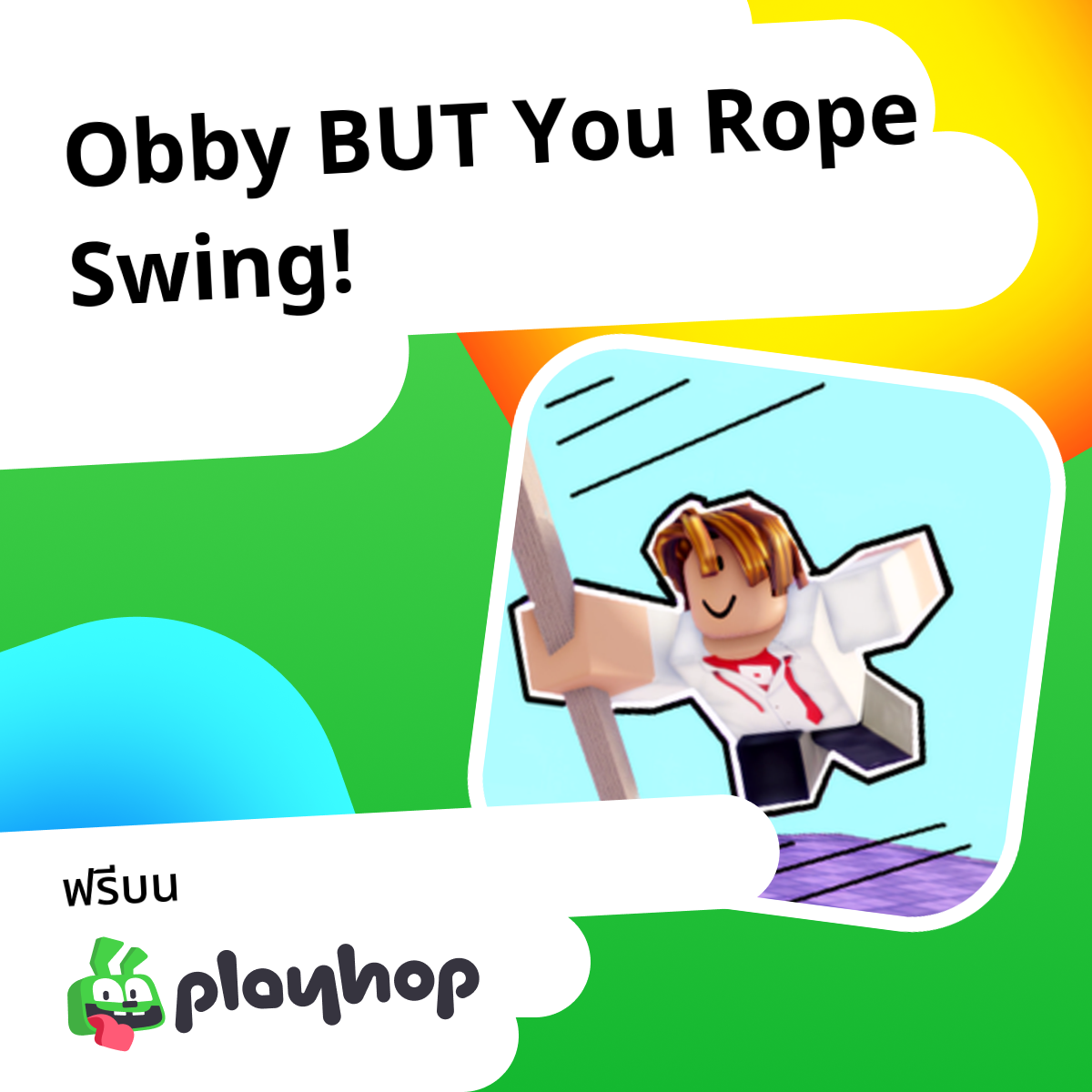 Obby BUT You Rope Swing! (โดย AltTab3000Group): เล่นออนไลน์ฟรีบน Playhop