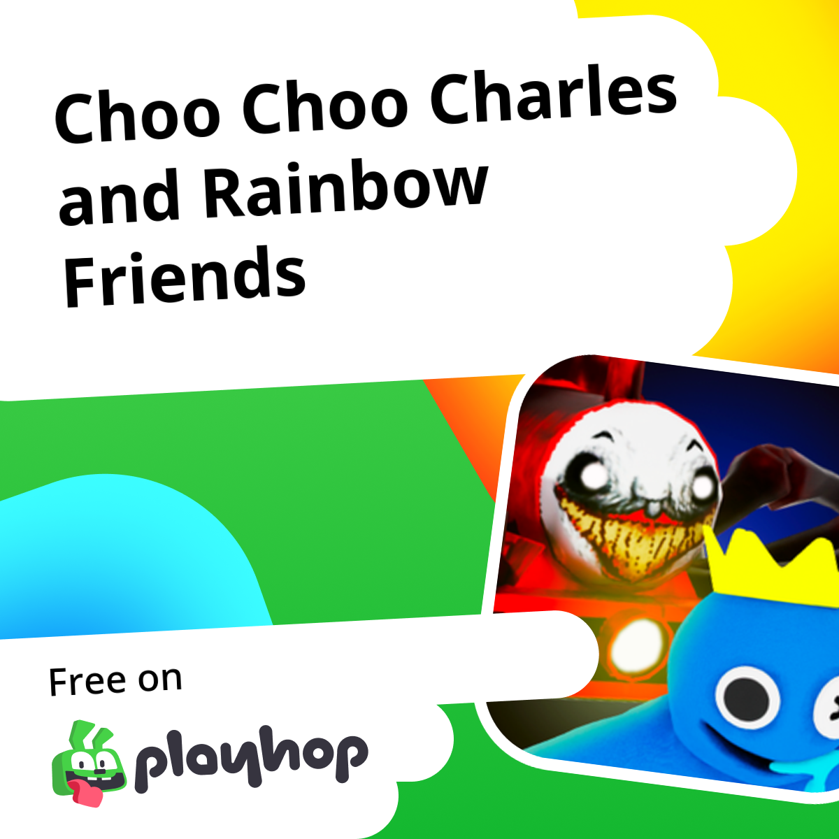 Choo Choo Charles and Rainbow Friends: Play Online For Free On Playhop