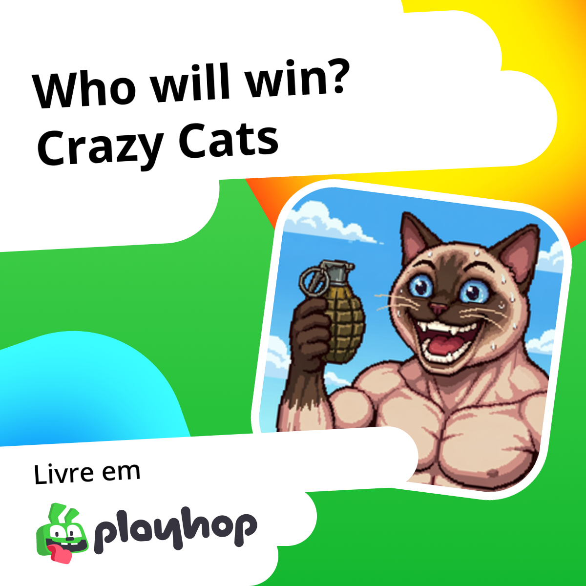 Who will win? Crazy Cats: Jogue Online Grátis no Playhop
