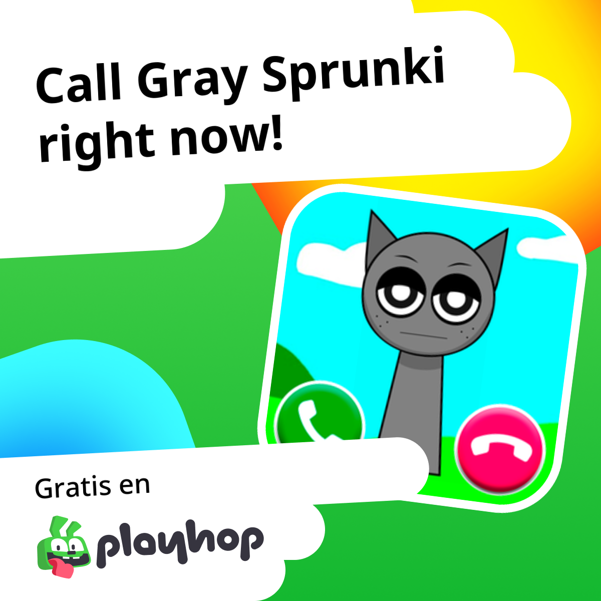 Call Gray Sprunki right now! (por BaBylON): Juega Gratis Online en Playhop