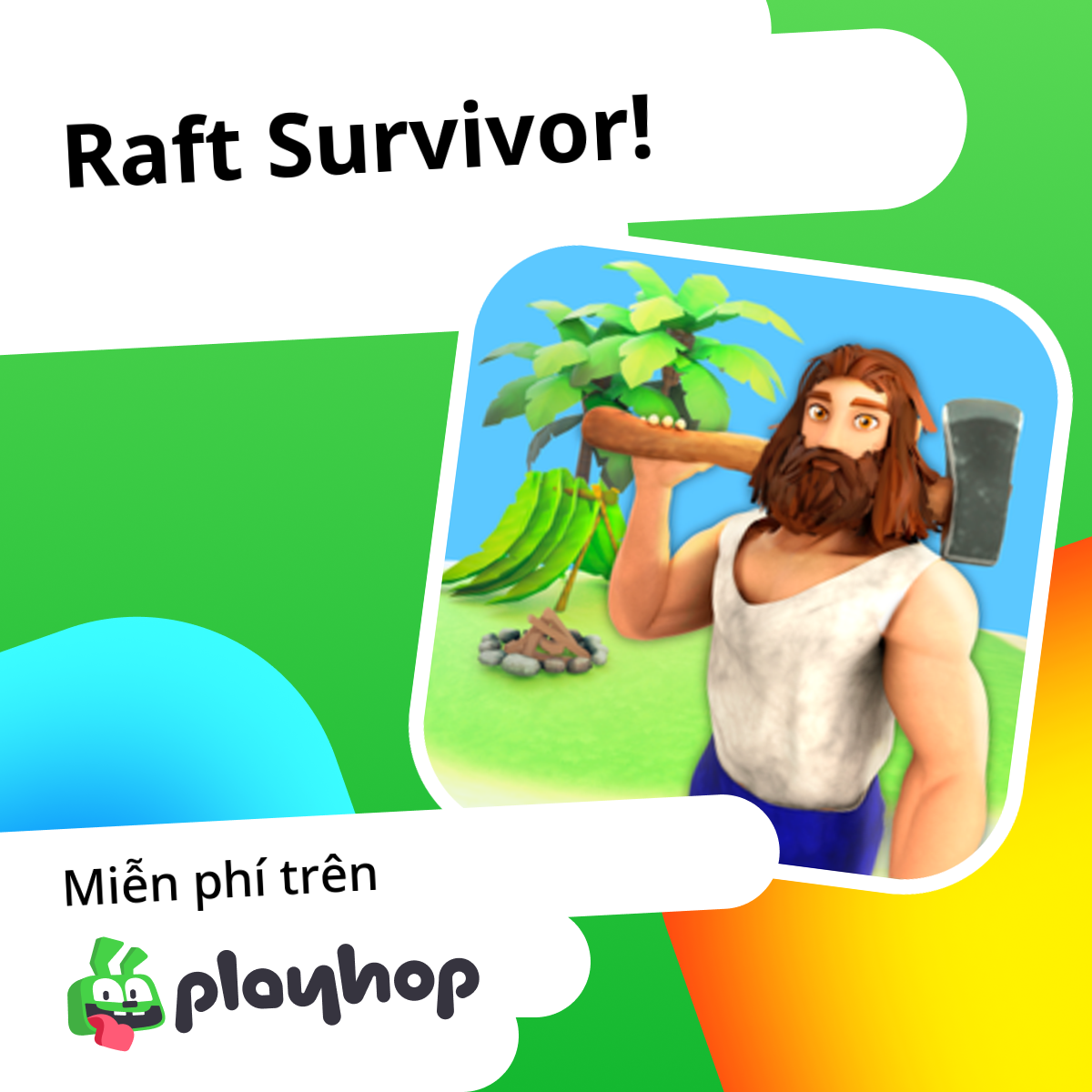 Raft Survivor! (bởi Mossa Games): Chơi Trực Tuyến Miễn Phí Trên Playhop