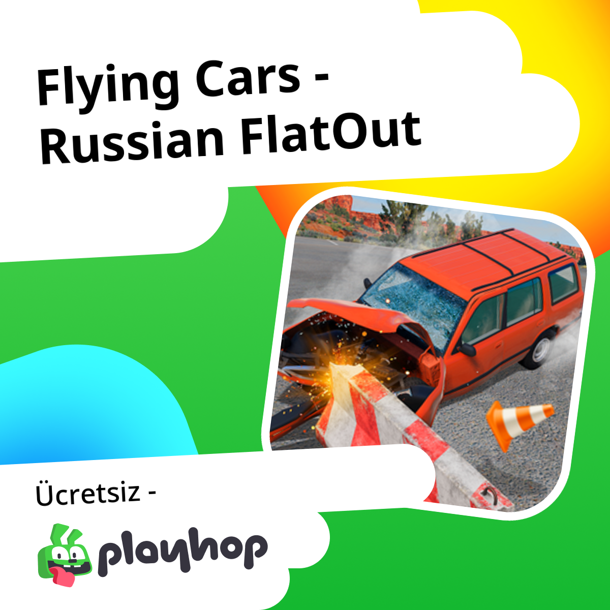 Flying Cars - Russian FlatOut: Playhop'da Ücretsiz Çevrimiçi Oynayın