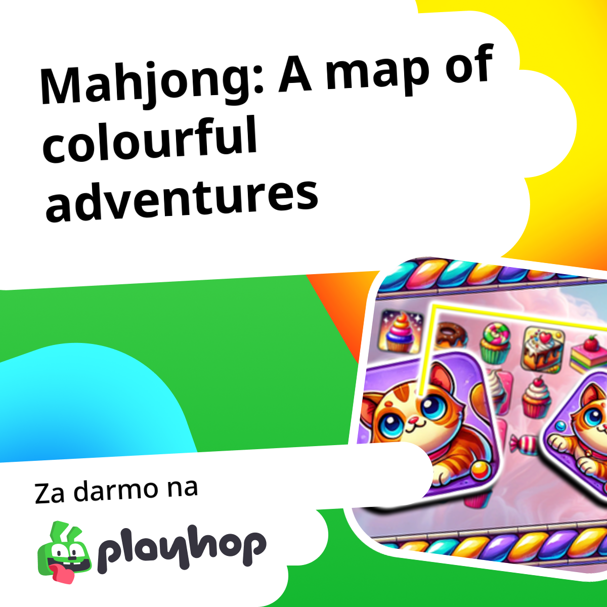 Mahjong: A map of colourful adventures (przez Fluffy Pixels): Graj ...