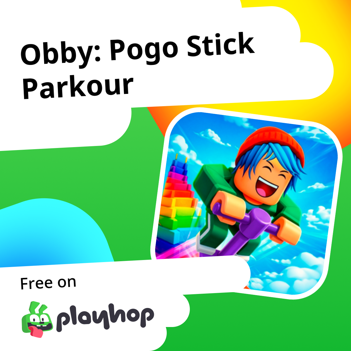 Obby: Pogo Stick Parkour: Play Online For Free On Playhop